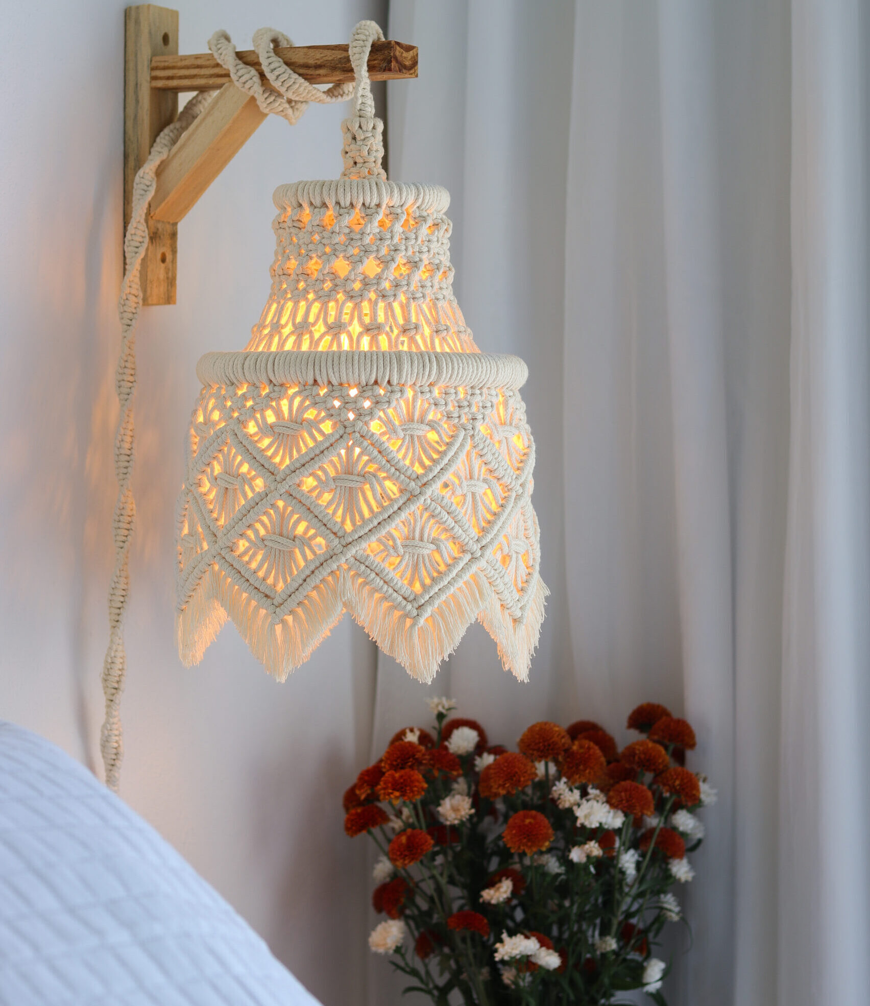 Estilo Calmo Cursos - Macrame Sofisticado Luminárias